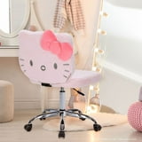 Impressions Vanity Hello Kitty Teddy Fur Makeup Vanity Chair with 360 ...