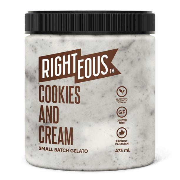 RIGHTEOUS GELATO COOKIES AND CREAM, RIGHTEOUS GELATO COOKIES & CREAM ...