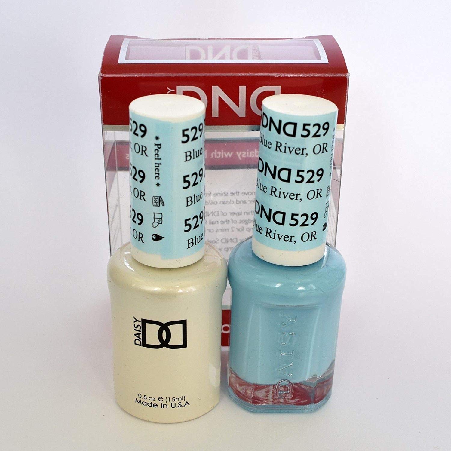 Gel and Matching Polish #529 Blue River, OR, Guarantee 3-5 days By DND ...