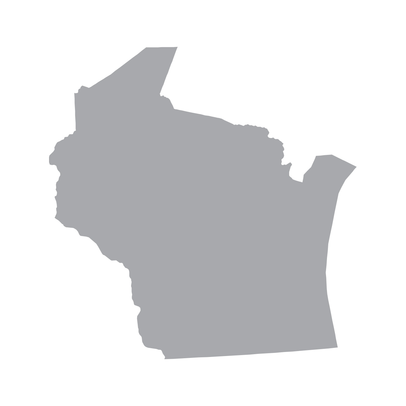Wisconsin Shaped Sticker Decal Die Cut - Self Adhesive Vinyl ...
