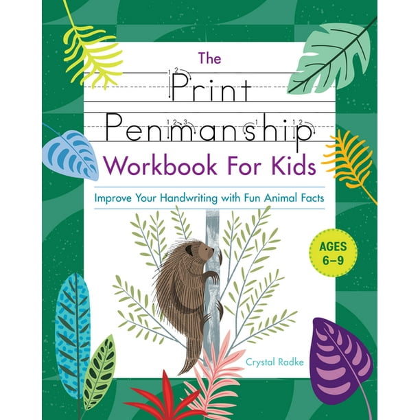 The Print Penmanship Workbook for Kids (Paperback) - Walmart.com ...