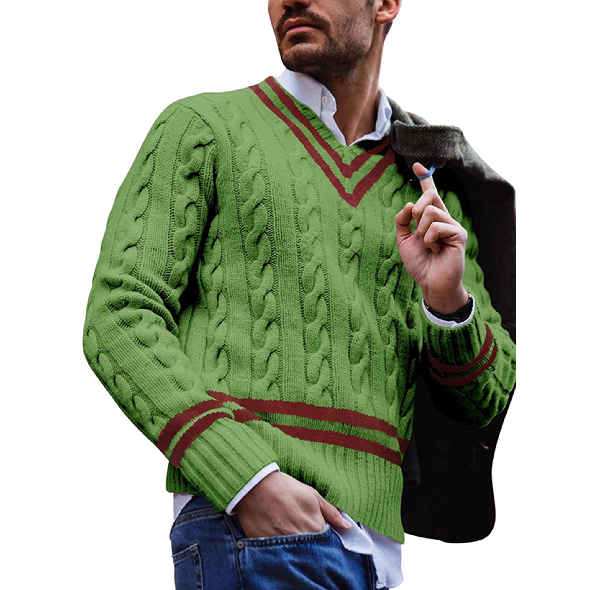 Green Sweaters For Men