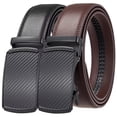 Men's Automatic Ratchet Belt, Business Casual Dress Belt with Carbon ...