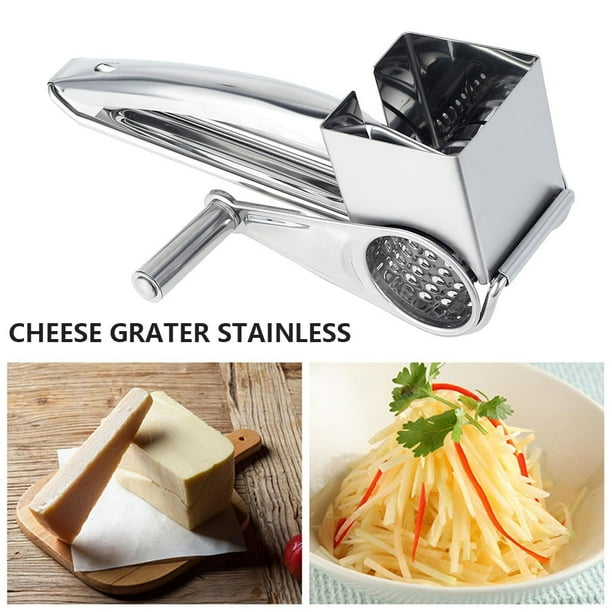 EIMELI Manual Rotary Cheese Grater Stainless Steel Handheld Rotary ...