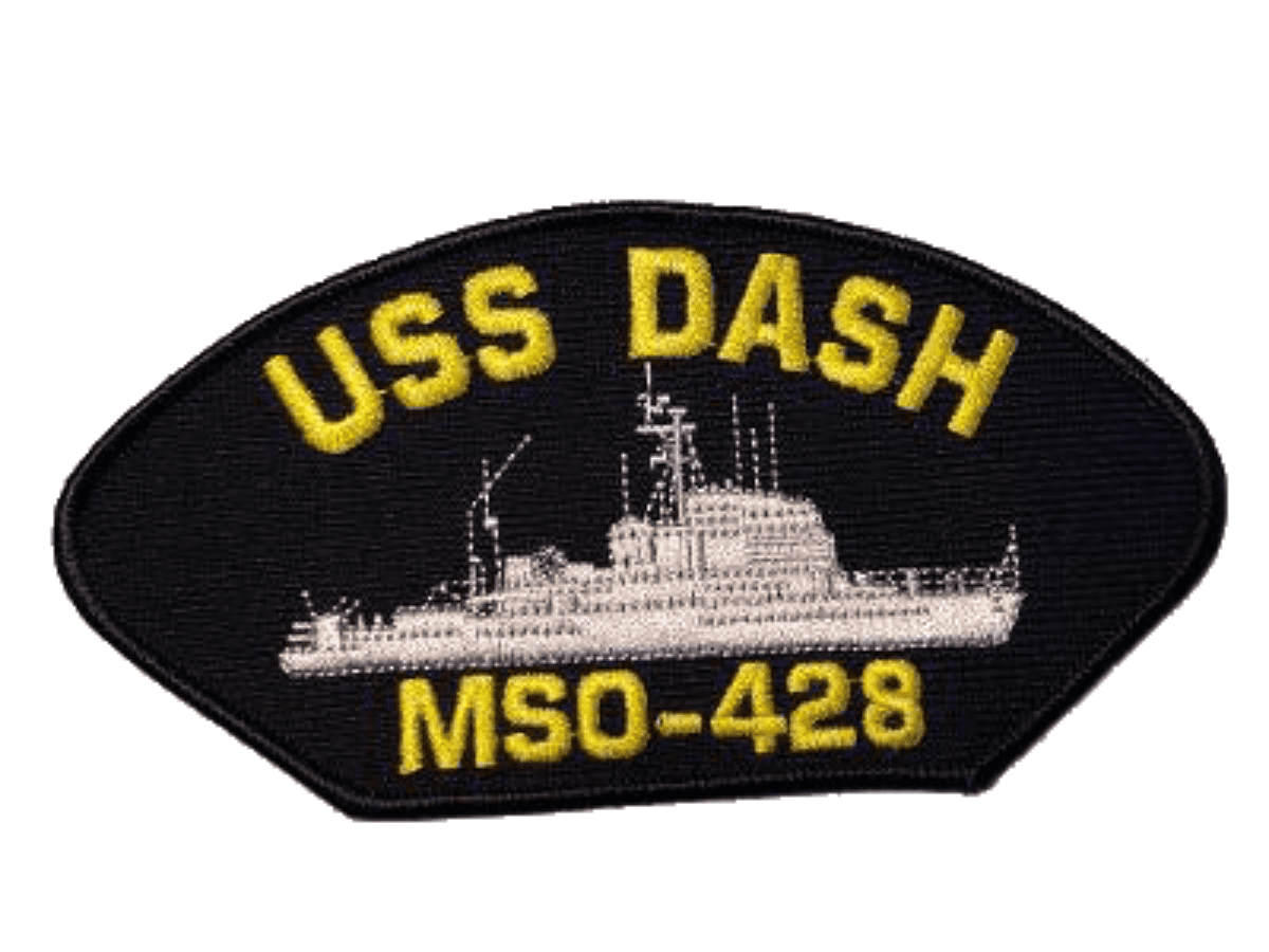 USS Dash MSO-428 Ship Patch - Great Color - Veteran Owned Business ...