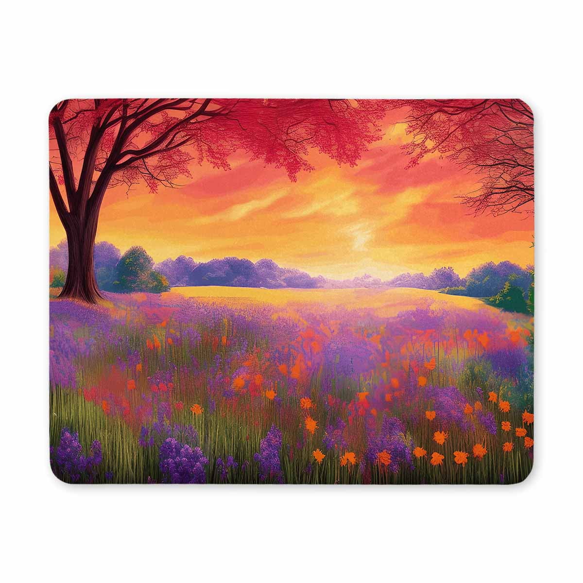 Floral Square Mouse Pads Gift for Her, Mouse Mat Square Waterproof ...