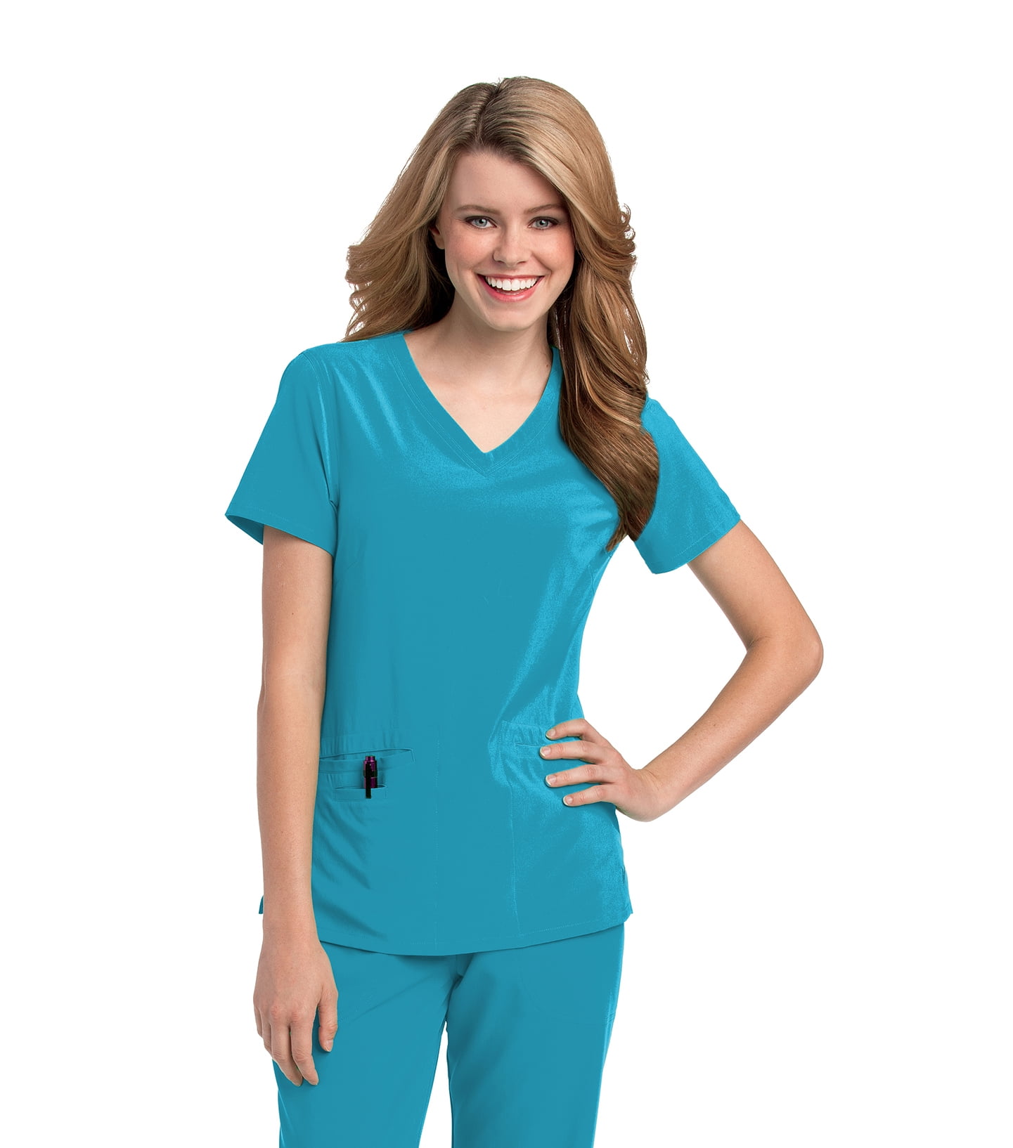 Urbane Performance Women's Motivate Modern Fit Two Pocket V-Neck Scrub ...