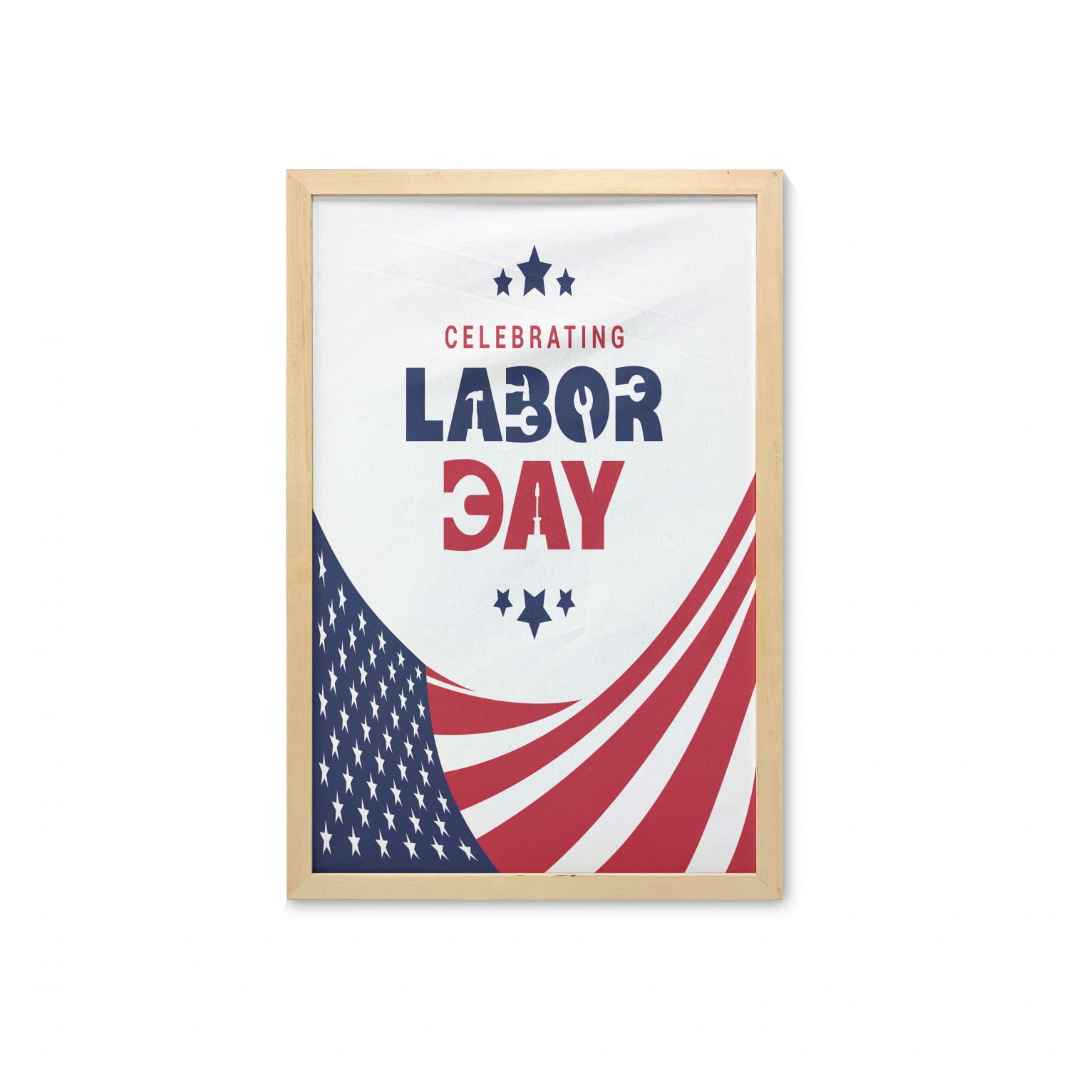 Labour Day Wall Art with Frame, Celebrating Labor Day Composition with ...