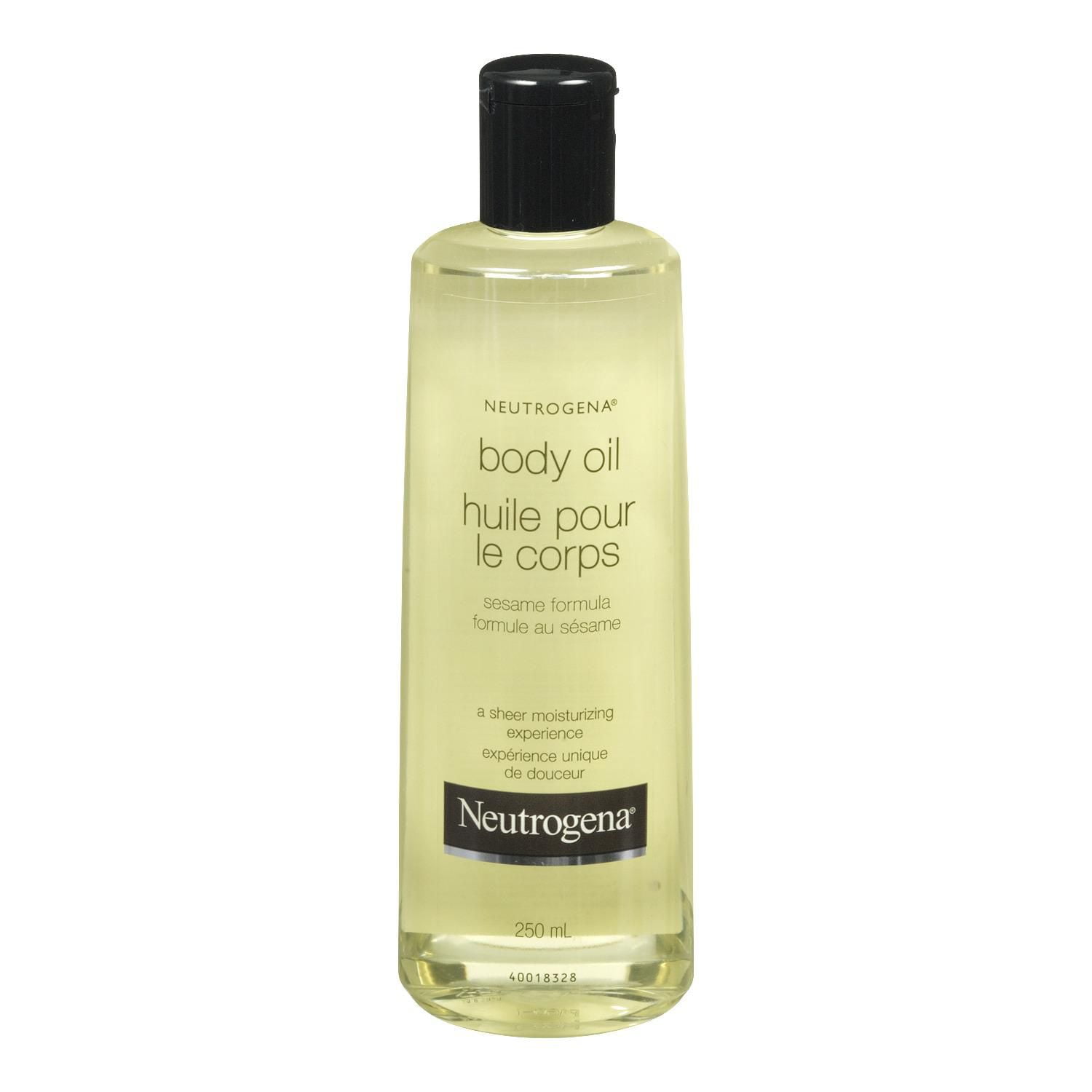 Neutrogena Body Oil Light Sesame Formula, Dry Skin Moisturizer ...