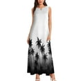 Black and White Palm Tree Long Dress dress party evening elegant luxury celebrity dresses for ...