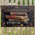 Tibvox Wooden Retros Reading Corner Sign for Homes Decoration in ...