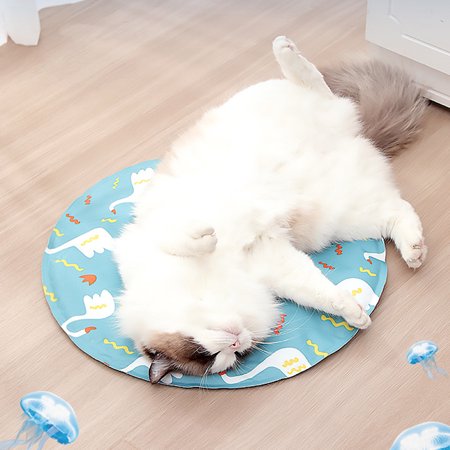 Volkmi Summer round ice nest dog sleep cooling gel pet nest small and ...