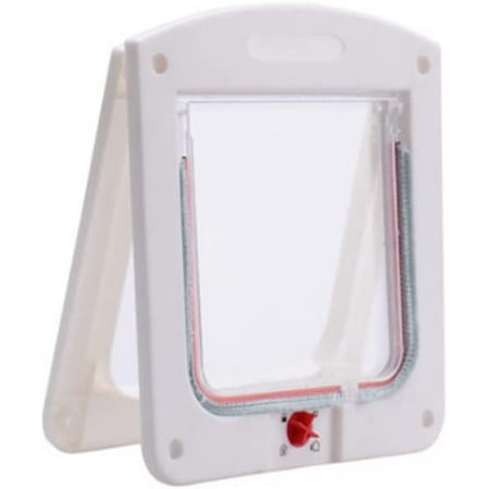 Clear 4-Way Locking Pet Flap Door For Cat And Small Dogs With Durable ...