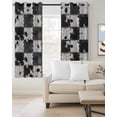 Black White Animal Printed Blackout Curtains for Bedroom/Living Room ...