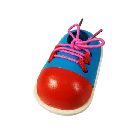 Shoes Ties Threading Teaching Toys Basic Life Skills Fine Motor Skills ...