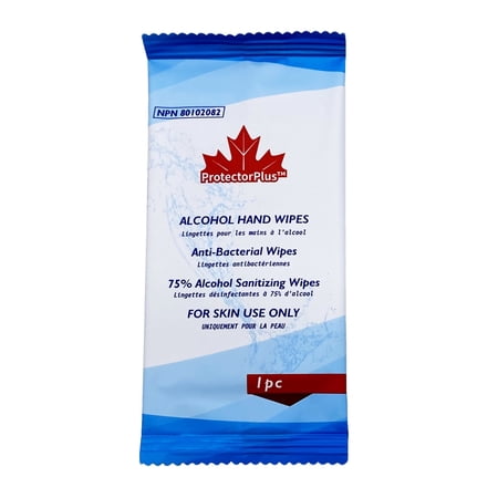 ProtectorPlus™ 100x1pc Hand Sanitizer Wipes | Walmart Canada