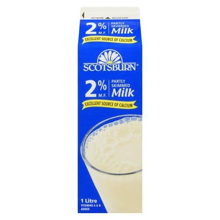 Scotsburn 2% Partly Skimmed Milk, 1 L - Walmart.ca