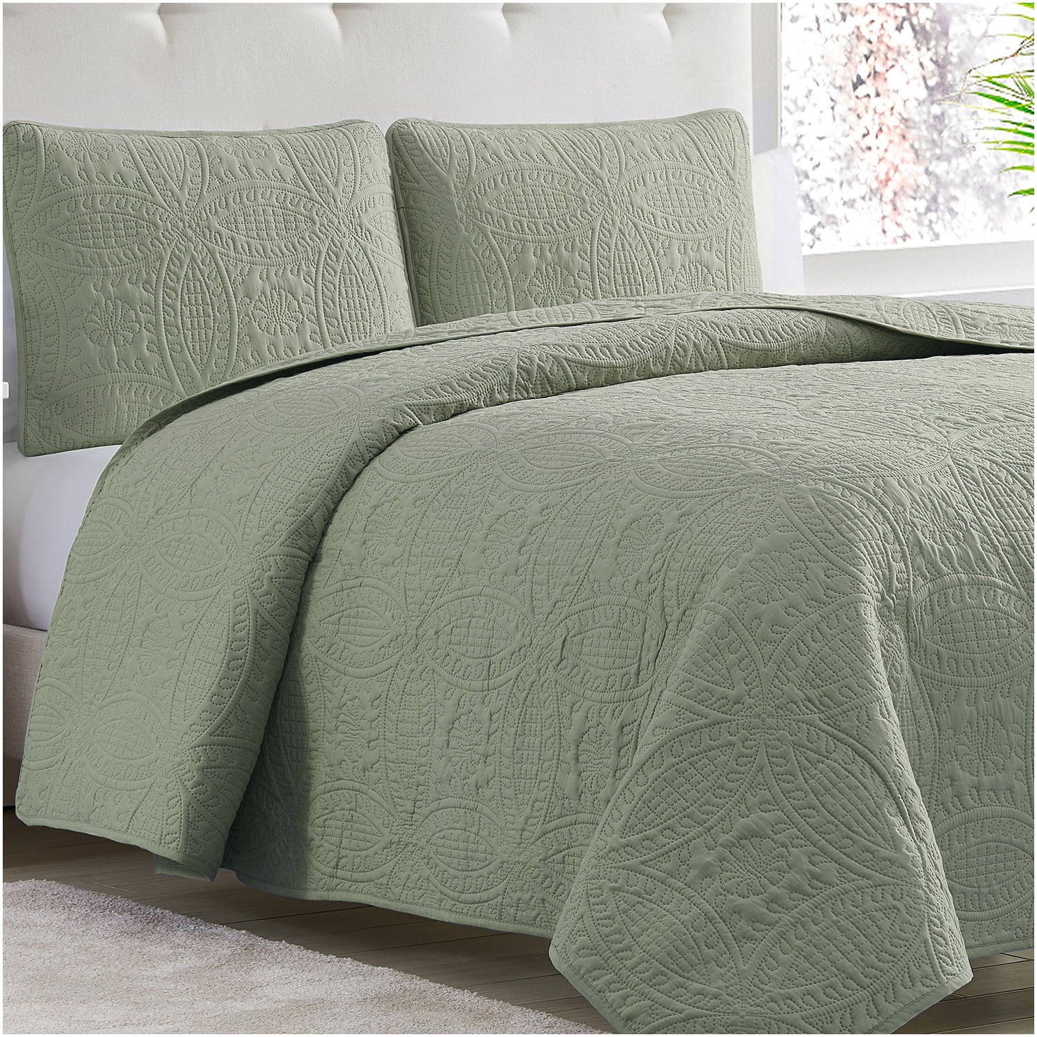 Mellanni Bedspread Coverlet Set Comforter Bedding Cover Oversized