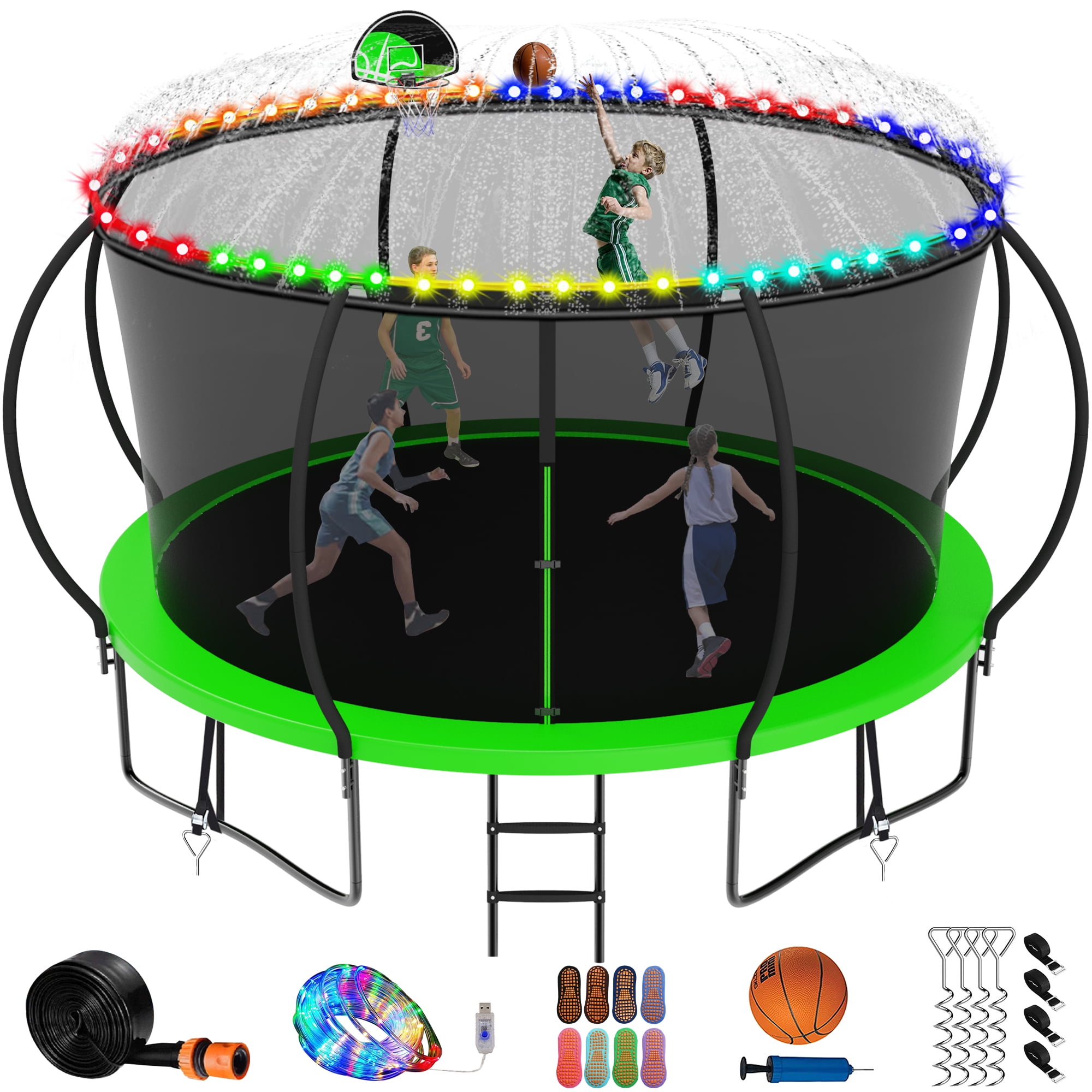 Click here for Jump Into Fun Trampoline 14ft  1400lbs Trampoline... prices