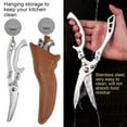 Muerk Heavy Duty Stainless Steel Kitchen Scissors, Multipurpose Poultry ...