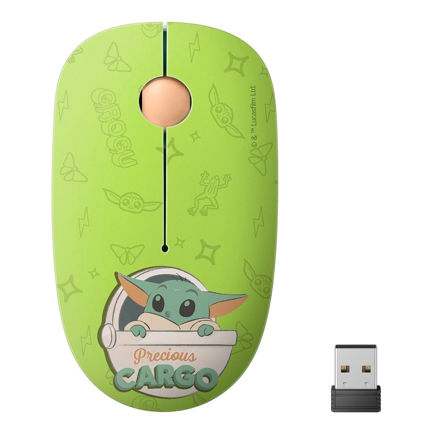Mouse inalámbrico Steren 1 600 DPI Star Wars™ modelo Grogu PC ...