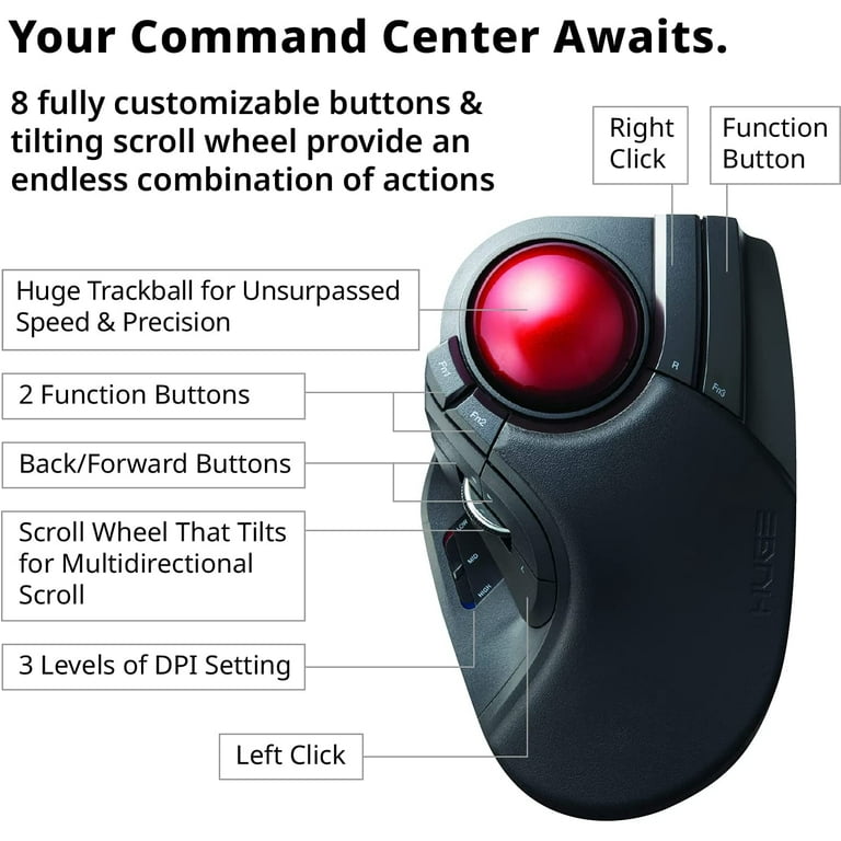 Trackball Mouse Gaming