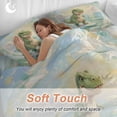 Cartoon Dinosaur Duvet Cover Set Full Size, Funny Tyrannosaurus Rex ...