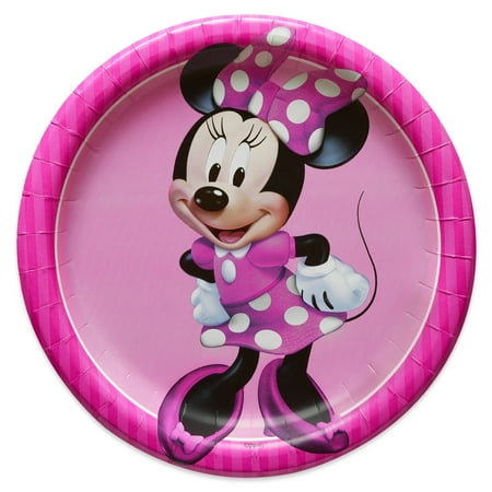 7" Minnie Mouse Round Paper Plates, 8ct - Walmart.com