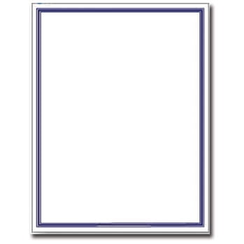 Great Papers 2014024 Navy Border Letterhead - 80 Sheets/Pack - Walmart.com