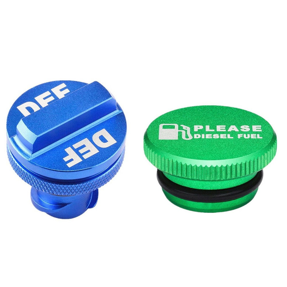 LisFaxbo Magnetic Fuel Cap Green And DEF Tank Cap Blue For 2013-2017 ...