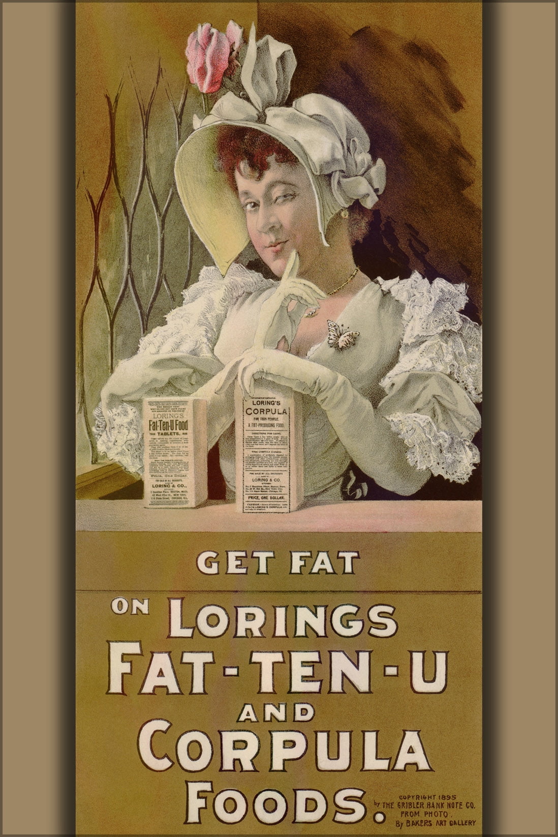 24"x36" Gallery Poster, Get fat on Lorings Fat-ten-u and corpula foods ...