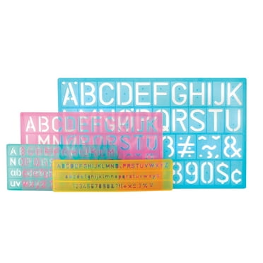 Darice Small Alphabet Stencils. 3 Assorted Styles - Walmart.com
