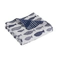 Levtex Home - Bakio - Throw - Contemporary Coastal in Navy and White ...