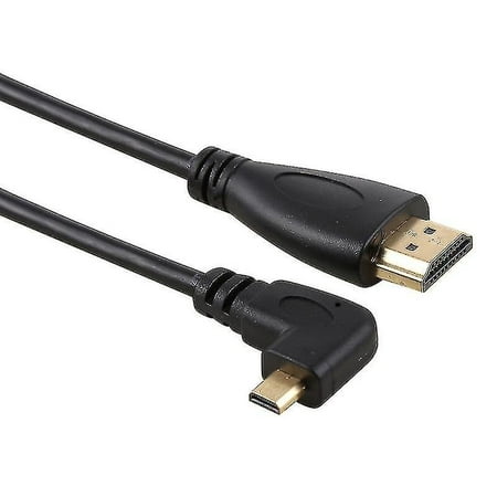 Computer accessory sets 50cm 4k hdmi male to micro hdmi right angled ...