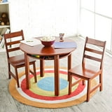 Lipper Child's Round Table with Shelf & 2 Chair Set, Multiple Colors ...