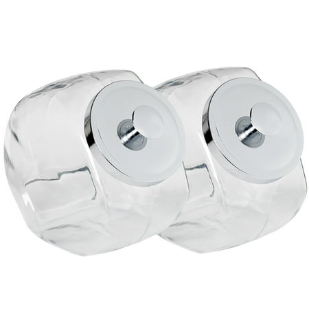 Anchor Hocking Penny Candy Jar 1 Gallon Glass Jar with Lid, Set of 2 ...