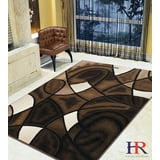 Handcraft Rugs - Chocolate Brown/Beige/Mocha/Black/Abstract Area Rug ...