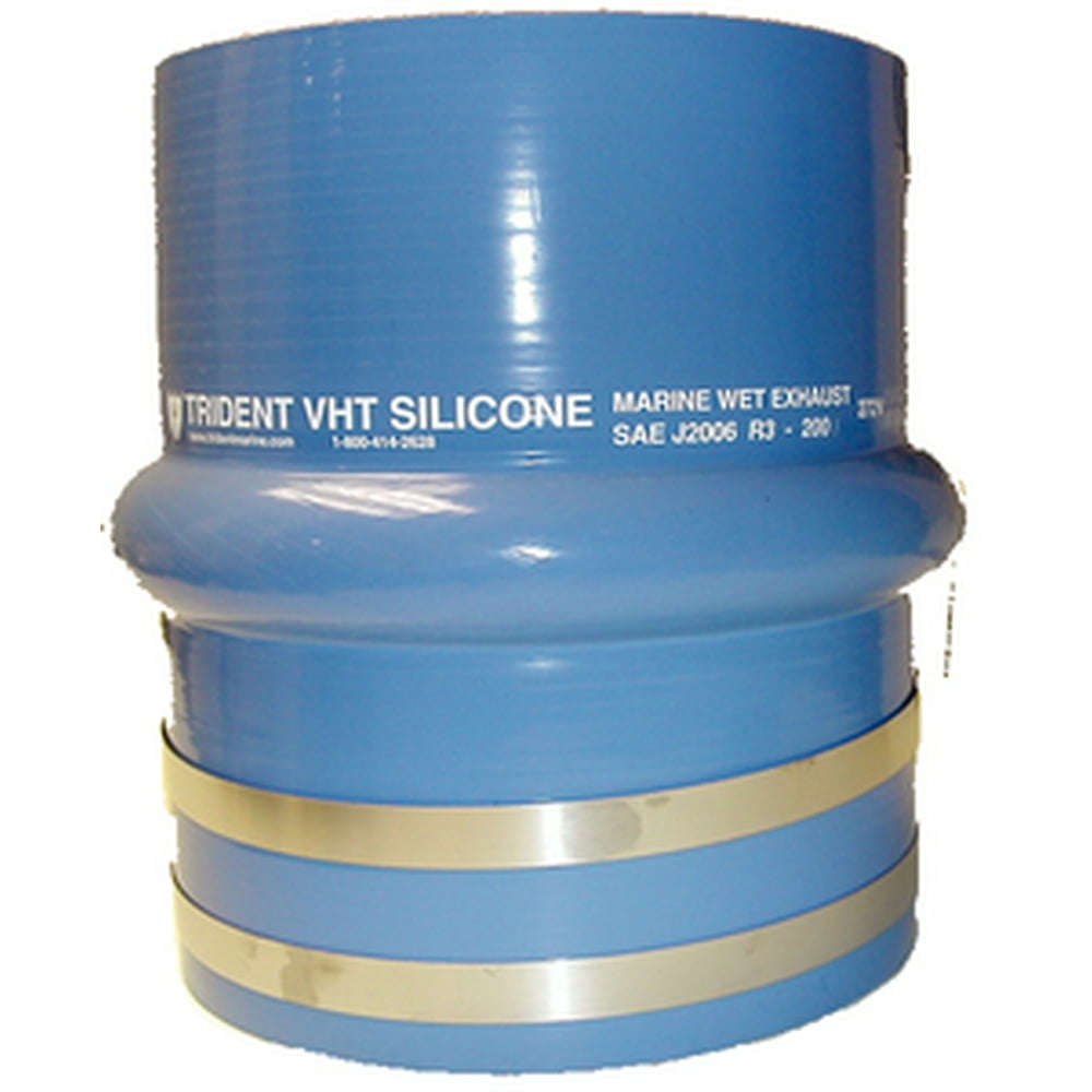 Trident 272V Series Blue Silicone "VHT" Single Hump Marine Hose Bellows ...
