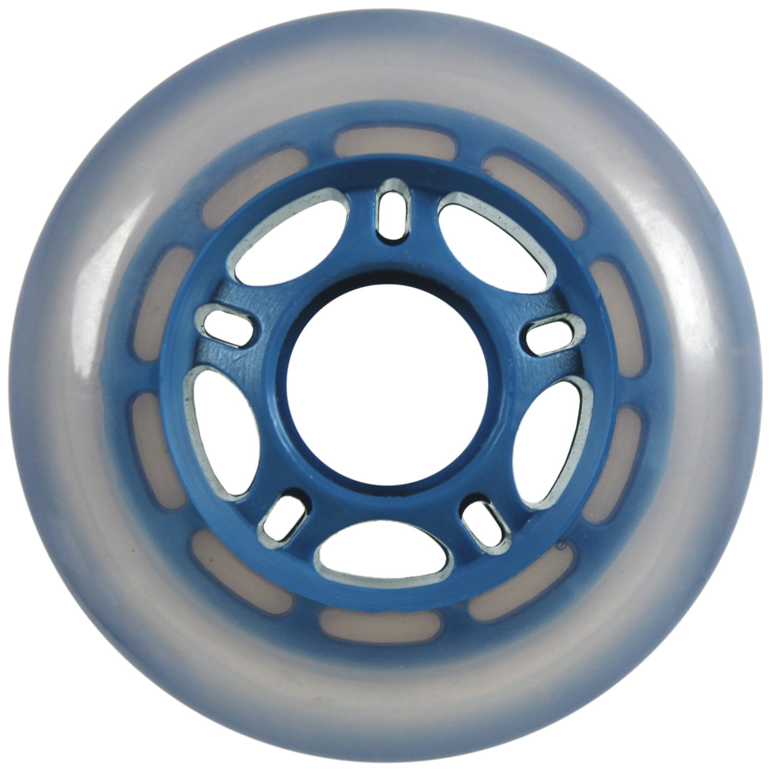 Inline Skate Replacement Wheel Blue/Cloudy 76mm 86A 5-Spoke - Walmart.com