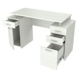 Inval Computer Desk, Washed Oak - Walmart.com