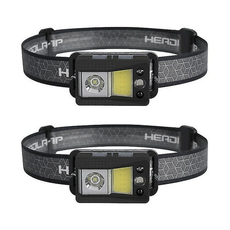Portable Powerful Led Headlamp Usb Rechargeable Headlight Battery Head ...