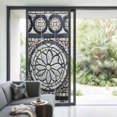 Bohemian Daisy Window Privacy Film, Mosaic Flower Classic Traditional ...