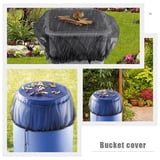 Monyance outdoor bucket cover Rain Coverwater Bucket Screen Tank Mesh ...
