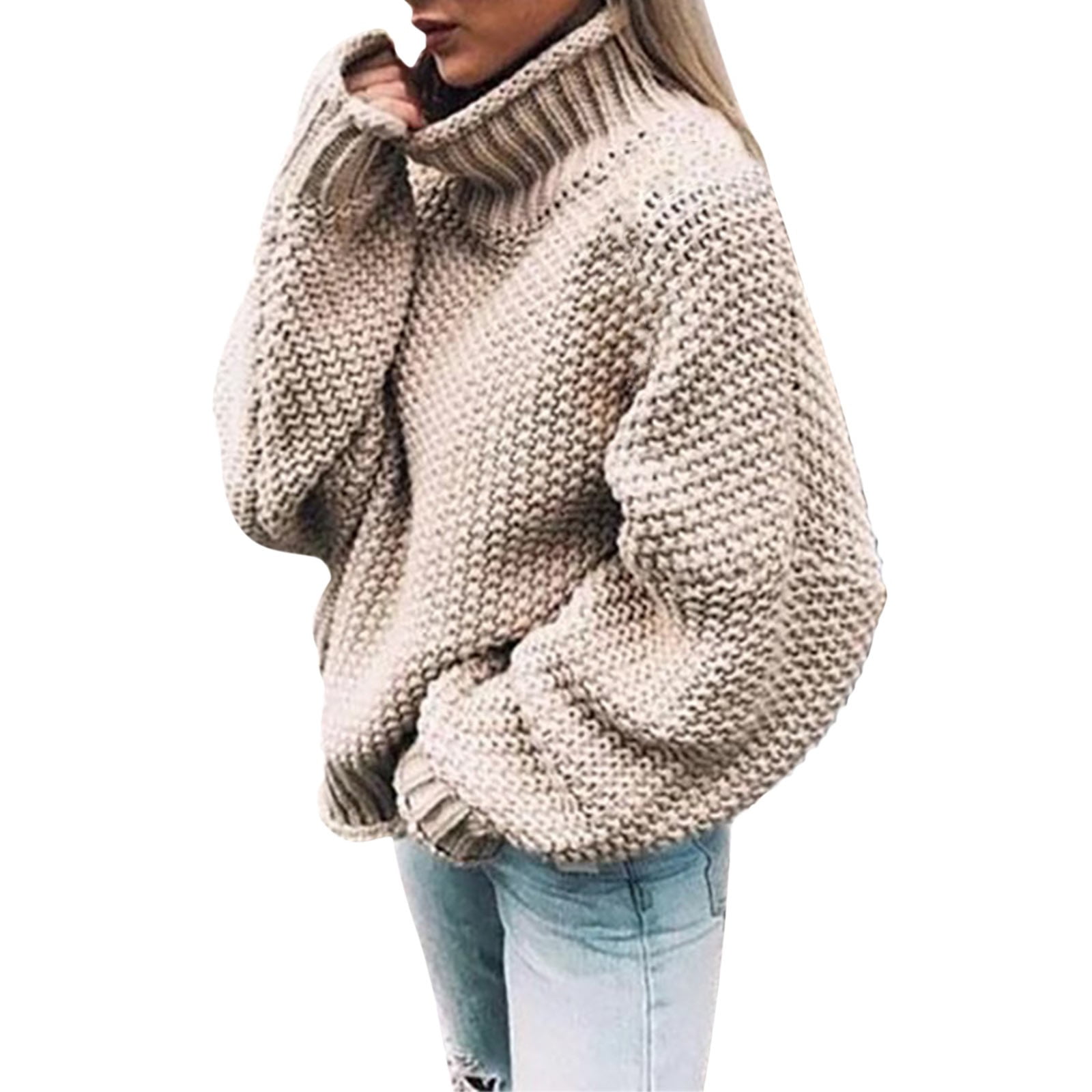 Click here for Dondpo Sweaters For Women Turtleneck Sweater Women... prices