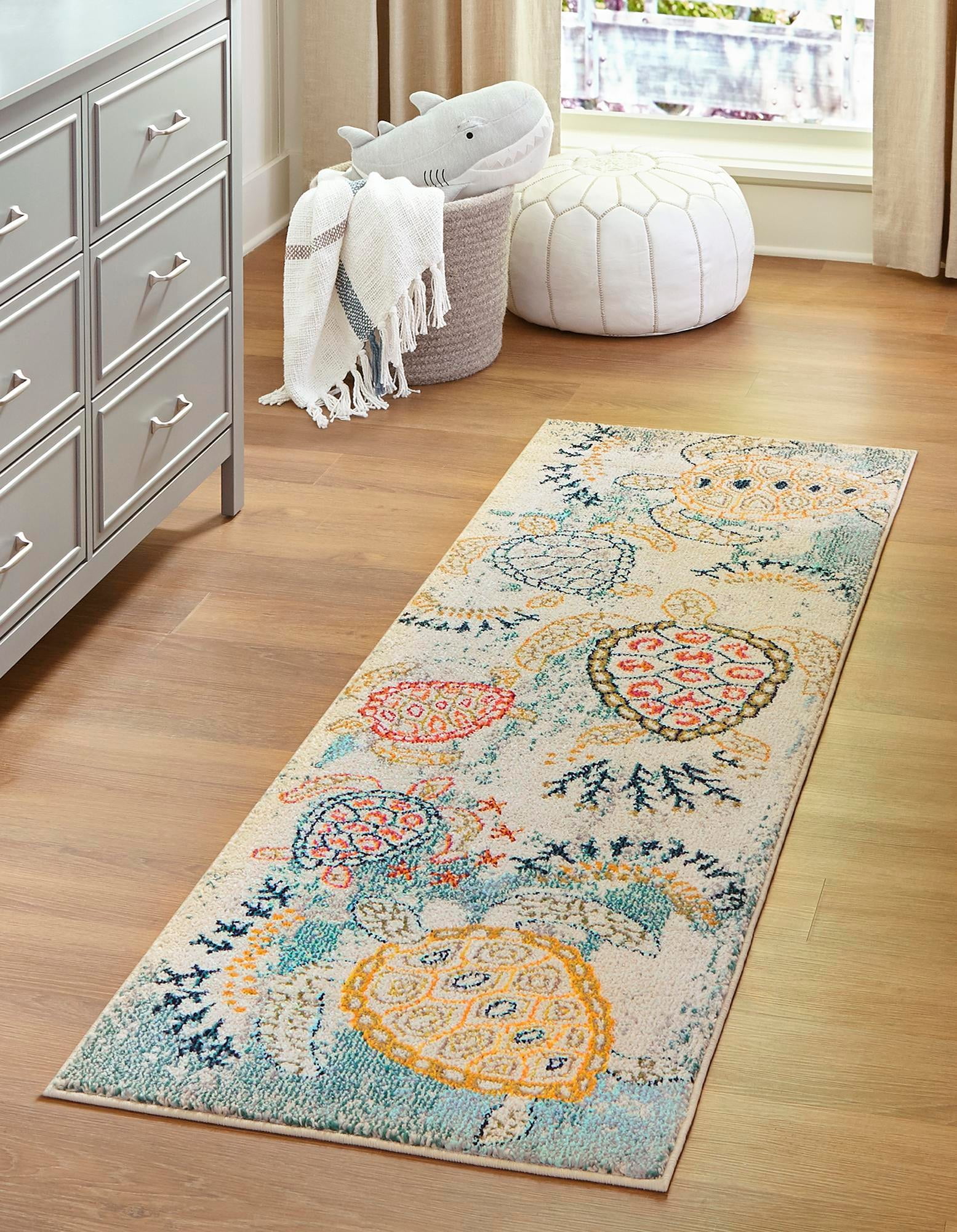 Rugs.com Amalfi Collection Rug – 6 Ft Runner Beige Medium Rug Perfect ...