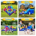 Inflatable Water Slide Park with Splash Pool, Slides, Crawl Tunnel and ...
