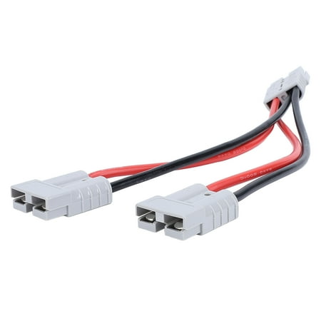 Battery Adapter Cable, Safe Y Splitter Battery Connector Cable 50A Plug ...