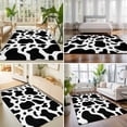 6x9 Cow Print Large Area Rug for Living Room, Washable Non Slip Low ...