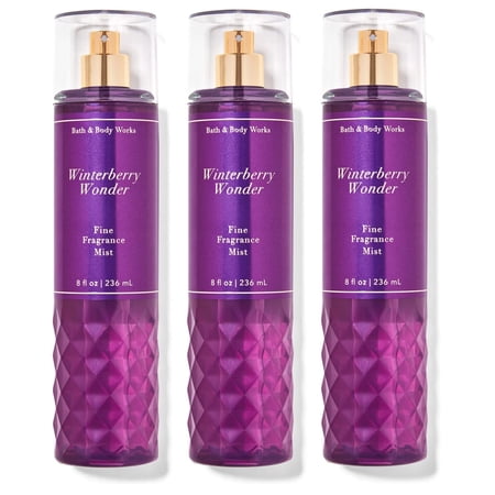 Bath and Body Works WINTERBERRY WONDER Fine Fragrance Mist - Value Pack ...