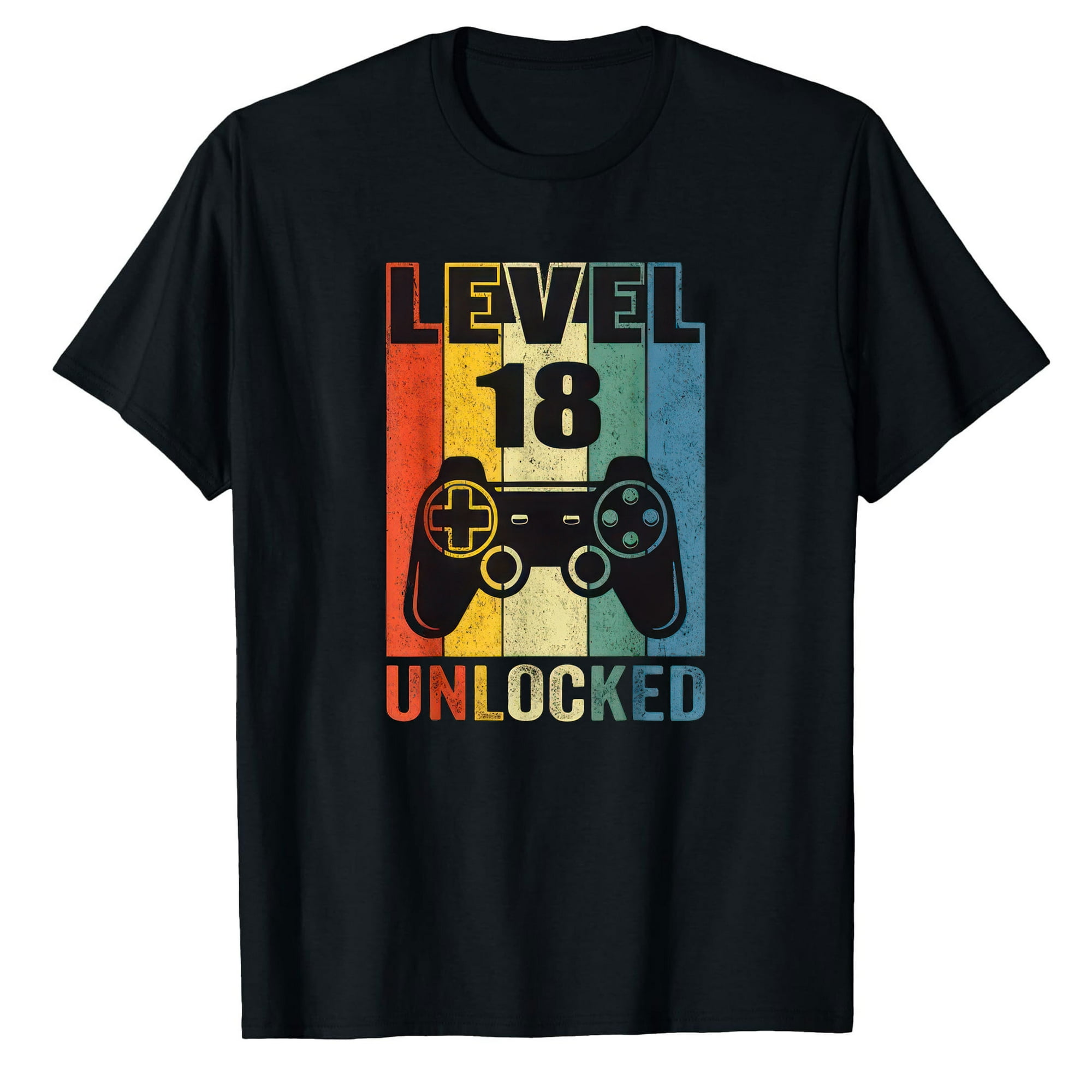 Click here for Aaljy Level 18 Unlocked Tshirt 18th Video Gamer Bi... prices